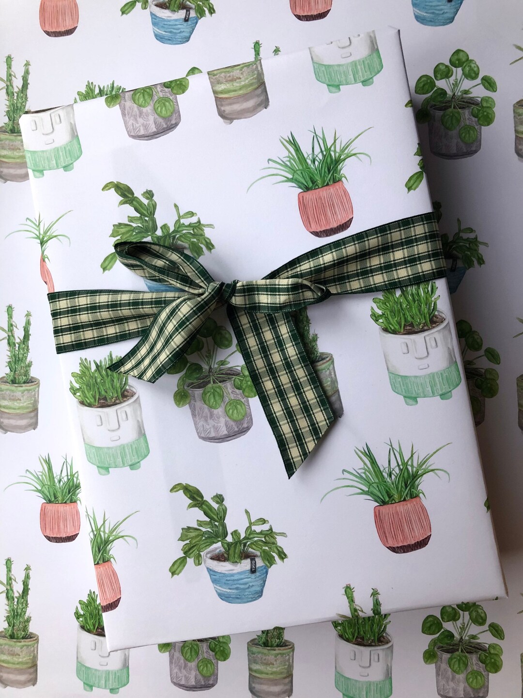 House Plant Wrapping Paper - Etsy