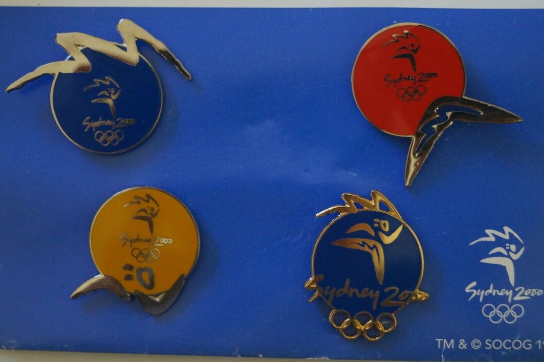 Olympic Games Collectable Sydney 2000 Set of 4 X Olympic Badges Pins - Etsy