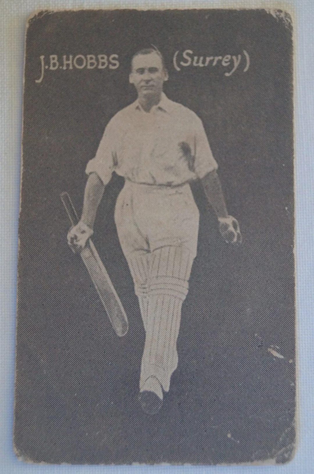 Vintage Blue Back 1928 Giant Brand Licorice Cricket Card - J.B. Hobbs ...
