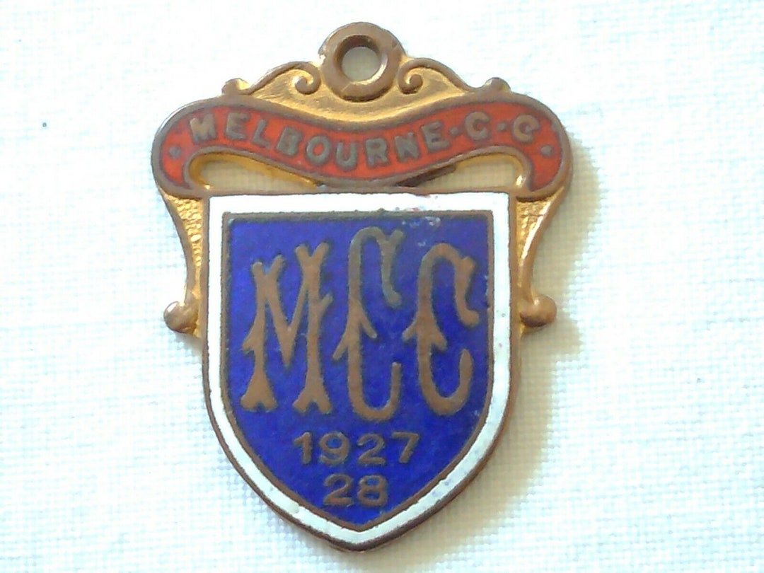 Cricket Vintage 1927 Pre WWII Mcc-melbourne Cricket Club Member's Badge ...