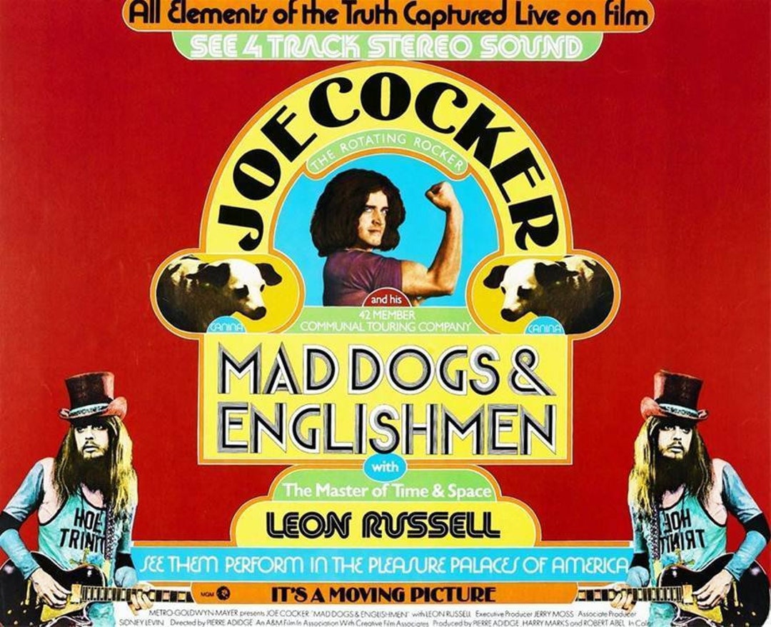 Joe Cocker - Mad Dogs and Englishmen - Rare & Collectable - Canvas ...