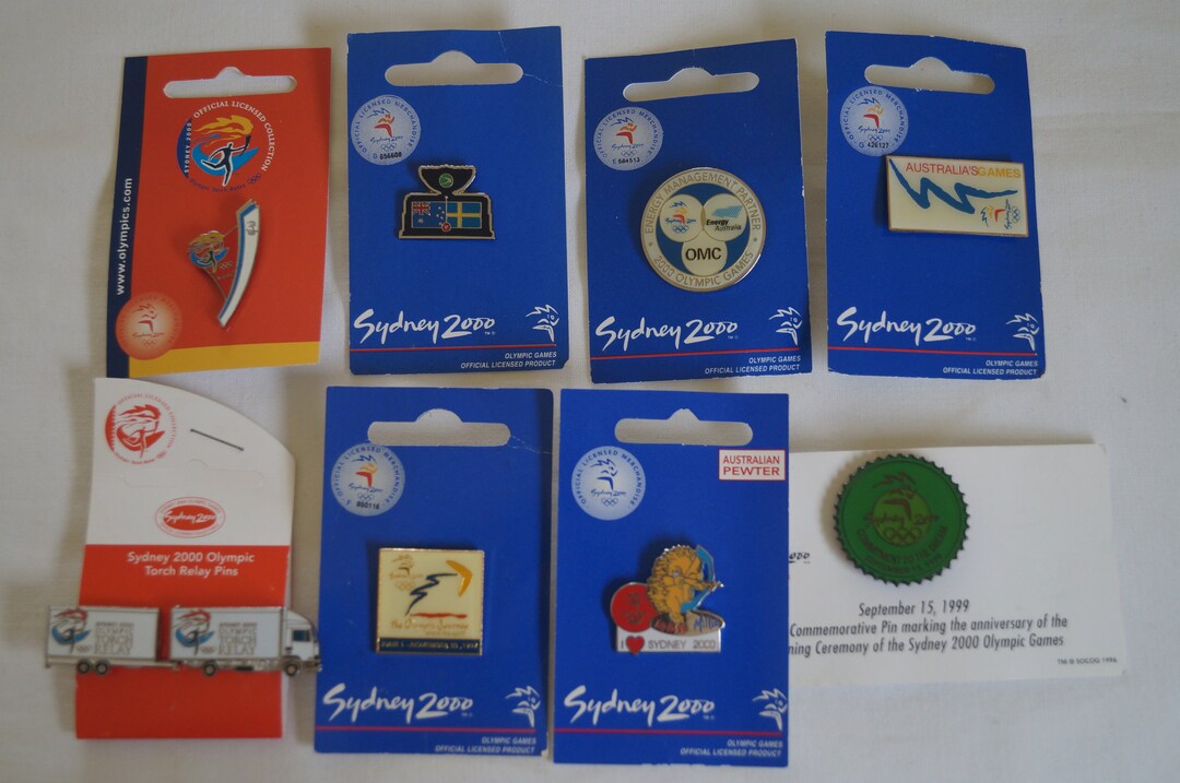 Olympic Games Collectable - Sydney 2000 - Lot of 8 X Olympic - Badges ...