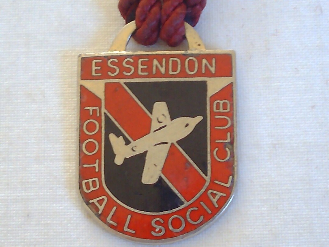 Essendon Bombers AFL-VFL Vintage 1978 Members Badge Medallion W/ Cord ...