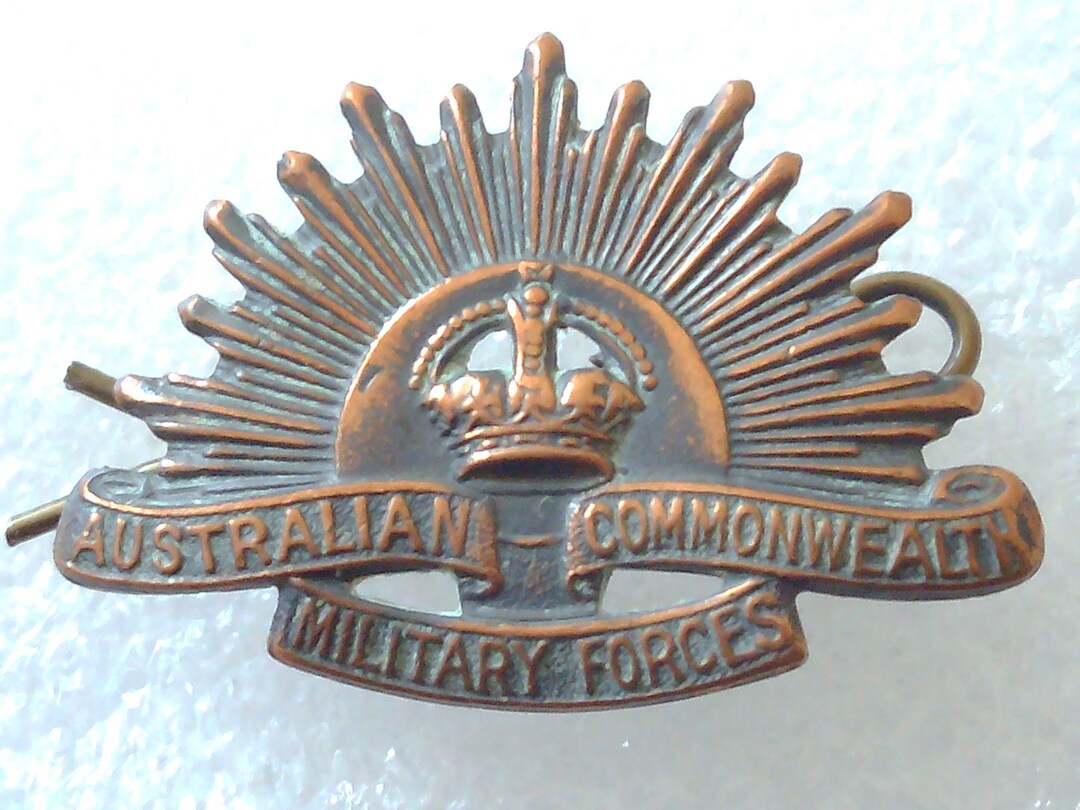 Australian Commonwealth Military Forces Rising Sun Australia Vintage ...