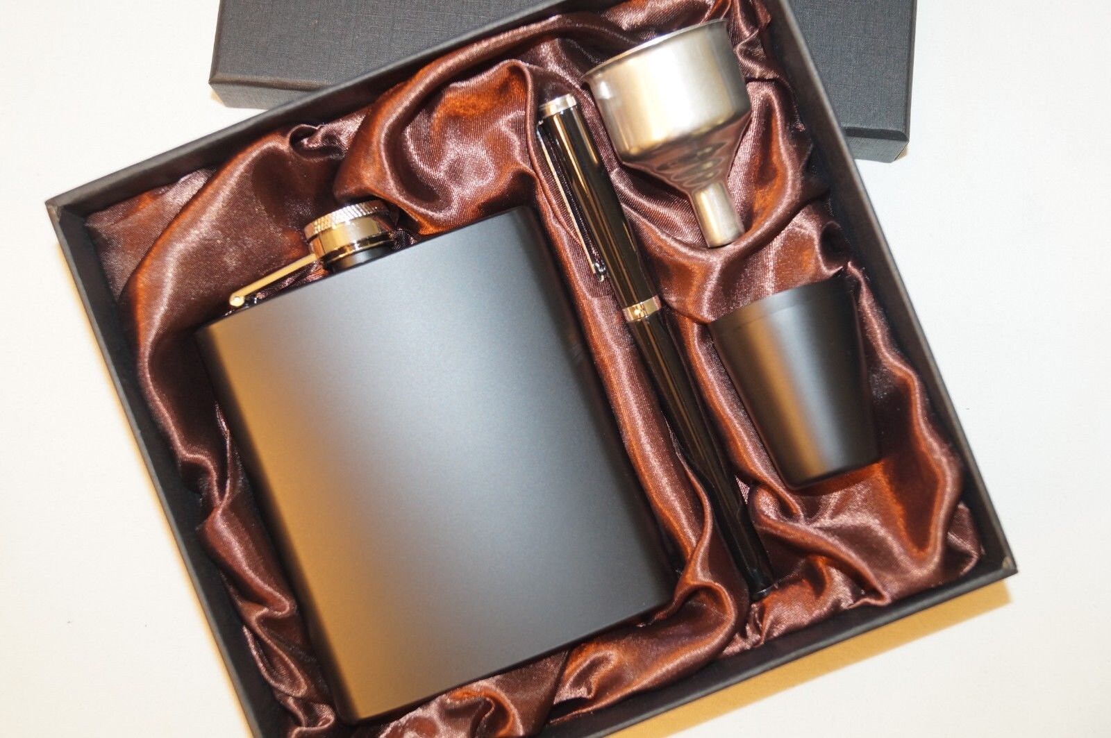 Gift Boxed Set Stainless Steel Pocket Alcohol Whiskey Flask 2 - Etsy UK