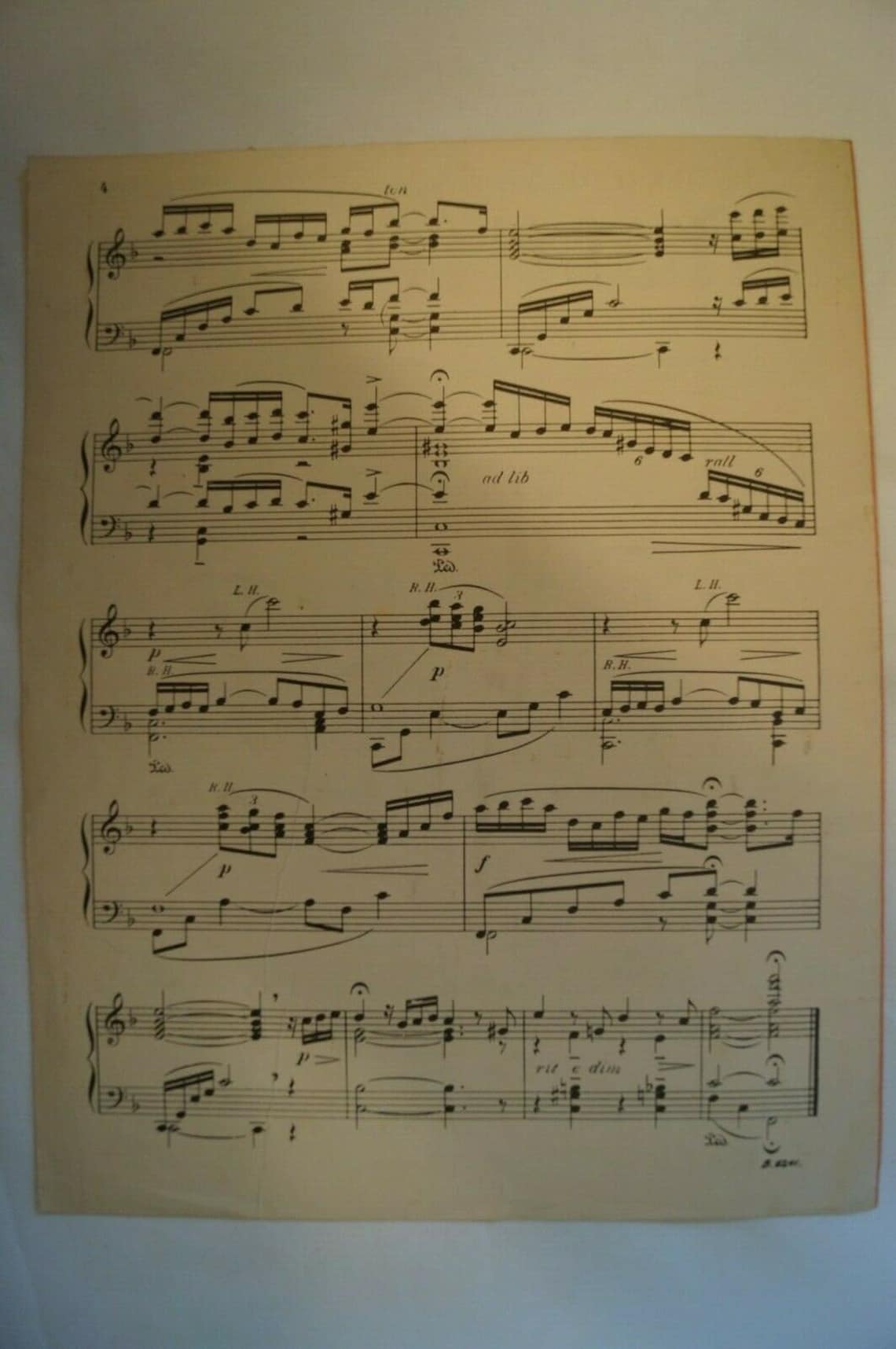 Vintage Sheet Music piano Art-the Terry Theme From Limelight - Etsy ...