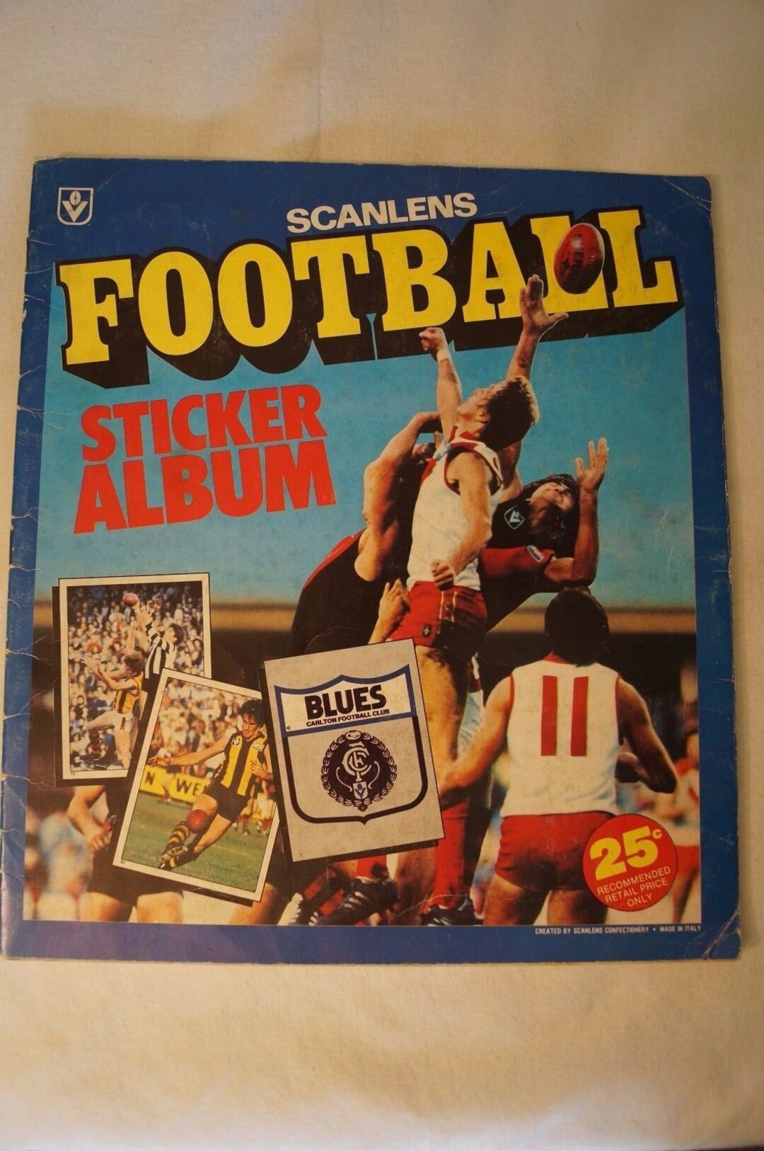 AFL-VFL - Vintage -1983 -scanlens #1 - Sticker Album With Complete Set ...