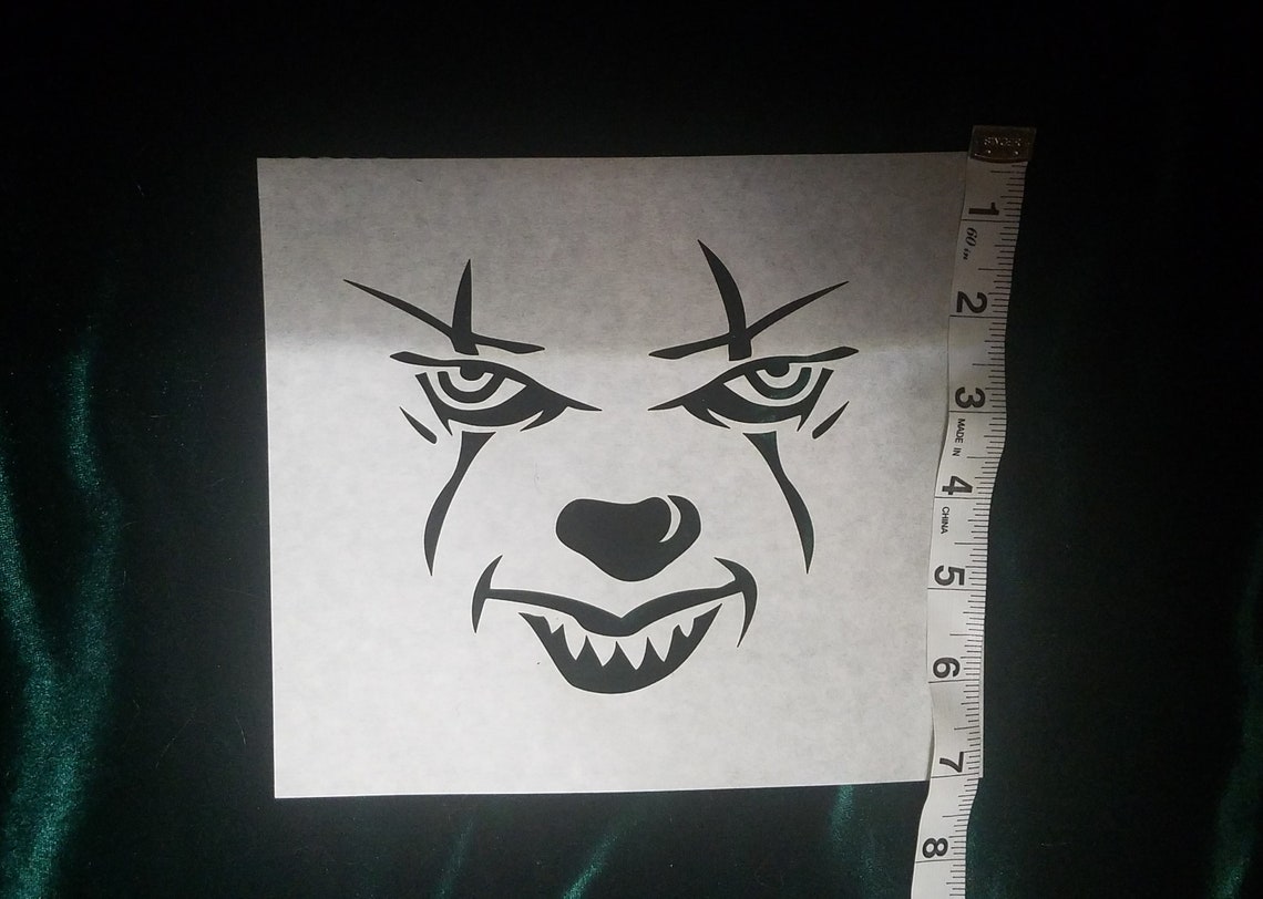 Clown Face Stencil - Etsy