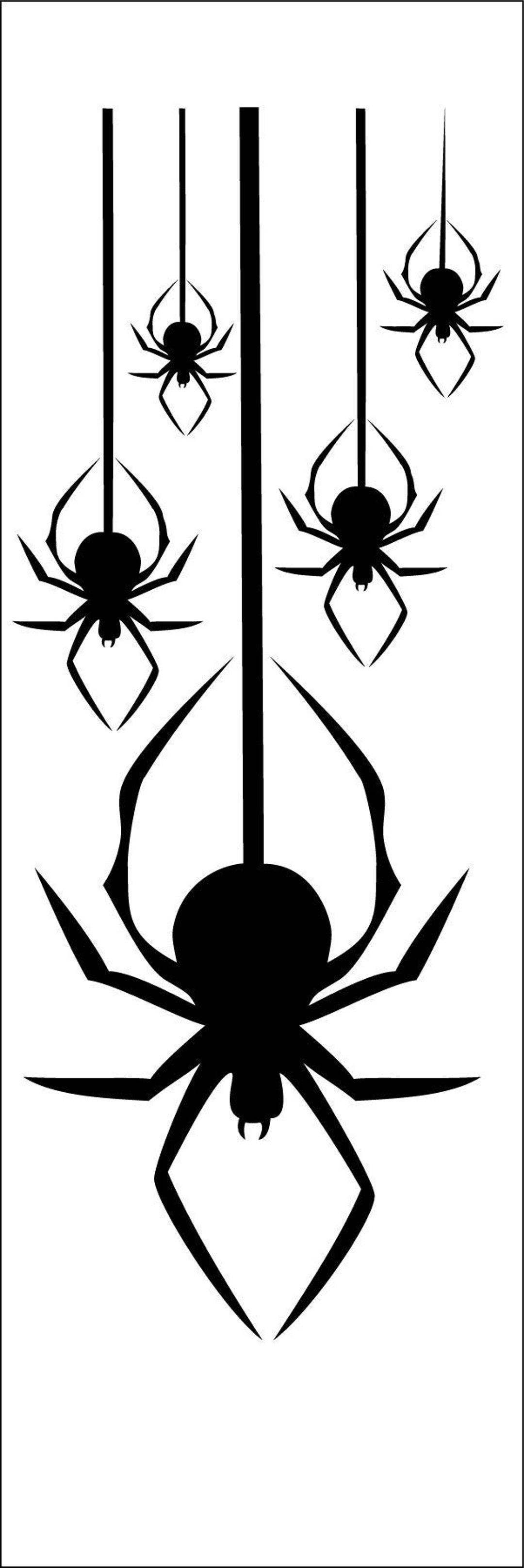 Hanging Spiders Stencil Vertical Digital Download - Etsy