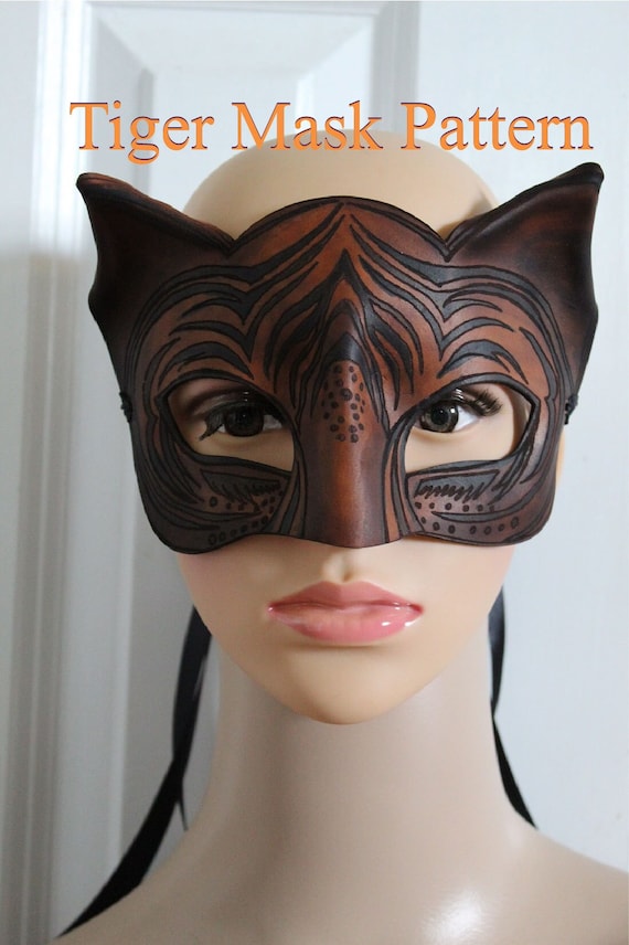 Digital Pattern for Leather Tiger Mask - Etsy
