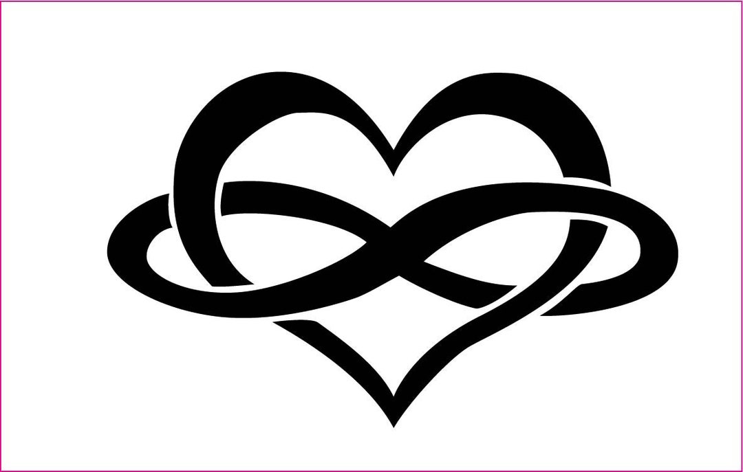 Infinity Heart Stencil, Digital Download - Etsy