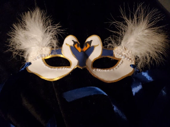 Swan Masquerade Mask - Etsy
