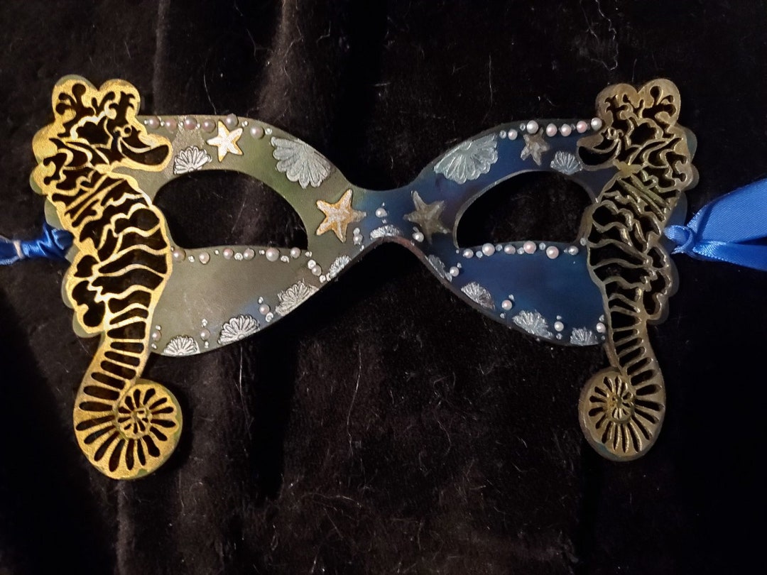 Seahorse Masquerade Mask - Etsy