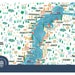 Illustrated Lake Como Map Unframed Art Print | Available in A4 & A3 ...