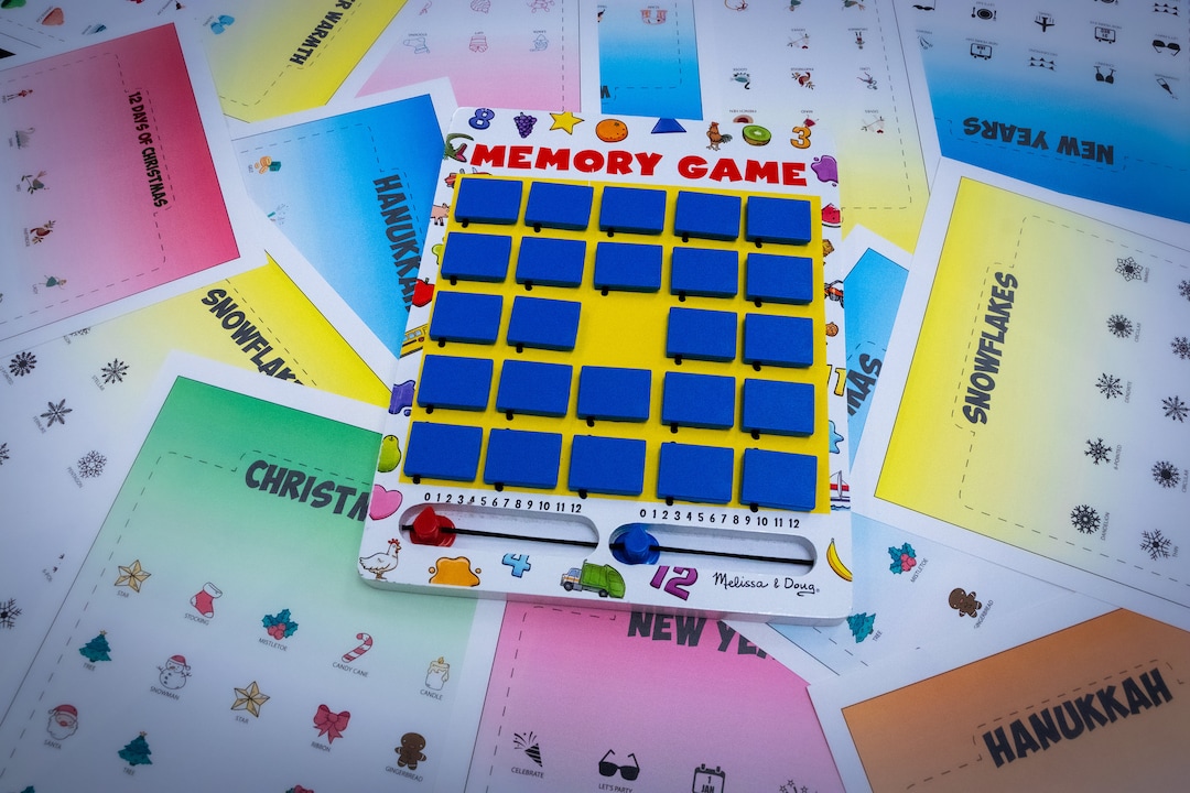 Winter Holiday Memory Game CARDS (for Melissa & Doug Only) DIGITAL ...