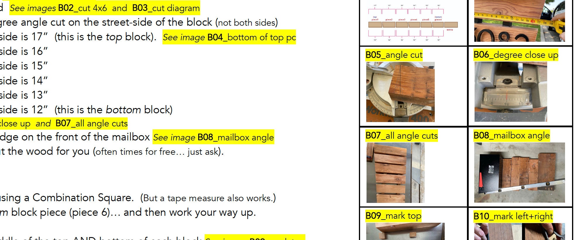 Mid Century Modern BLOCK Mailbox Instructions - Etsy UK