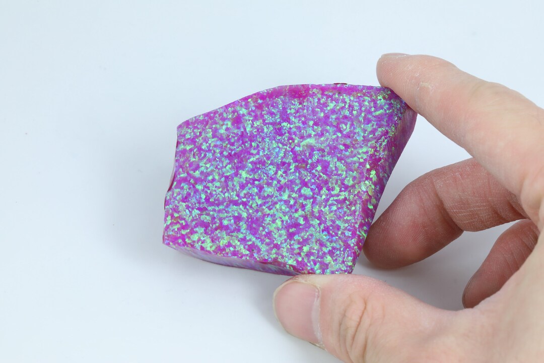 Bello Opal 57g OP09 Purple Lab Grown Synthetic Opal Rough - Etsy