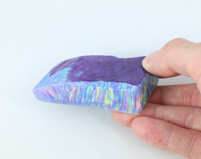 Bello Opal 53g Limited Purple Lab Created Grown Synthetic Opal Rough ...