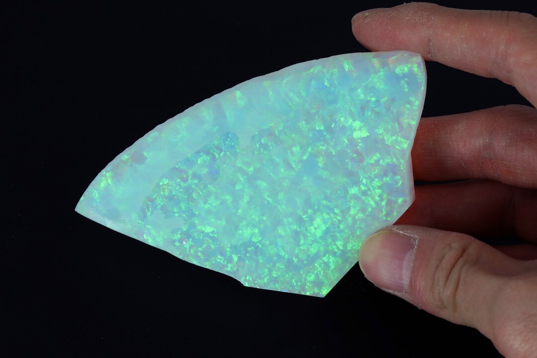 Jelly Opal OP532 92g, Bello Opal White Lab Grown Synthetic Opal Rough ...