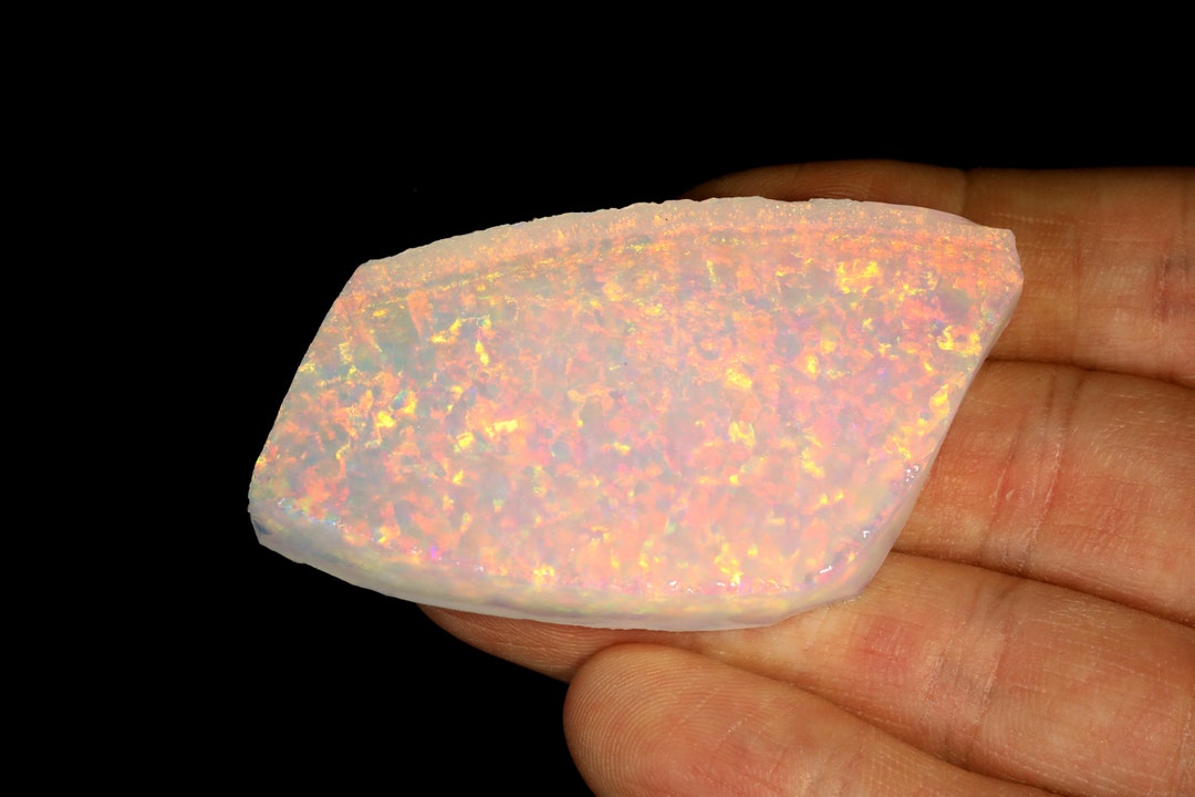 Galaxy Opal 128ct OP702 Water Opal COE33 Gilson Opal Rough Stone Lab ...