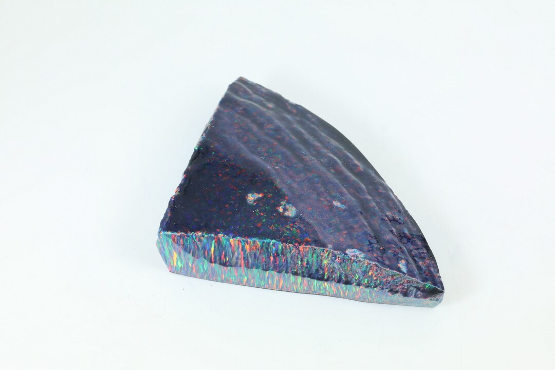 Bello Opal 67g OP77 Grey Lab Grown Synthetic Opal Rough Block Slab for ...