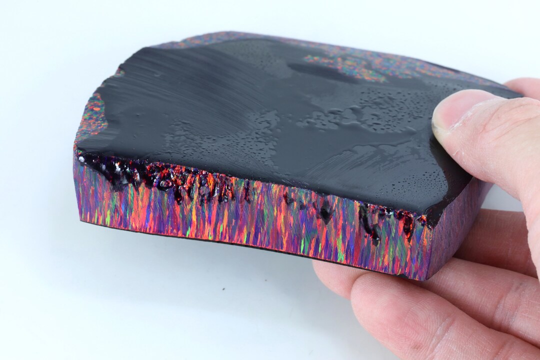 Bello Opal 175g OP76 Purple Lab Created Grown Synthetic Opal Rough ...