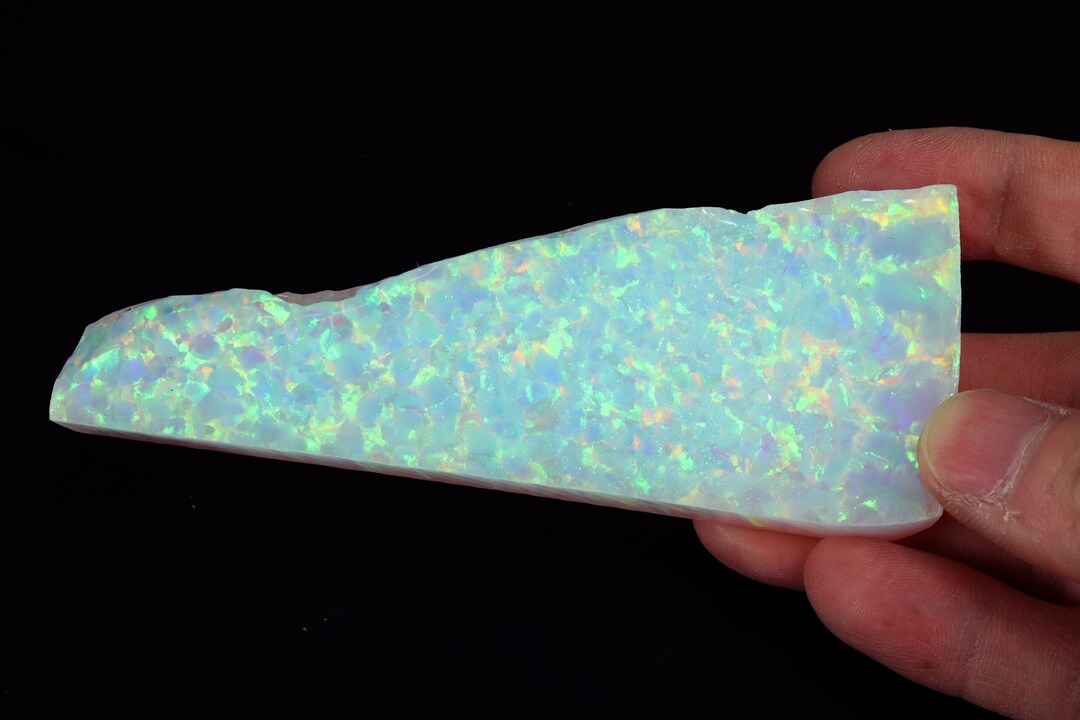 Jelly Opal 82g OP533 Bello Opal White Lab Grown Synthetic Opal Rough ...