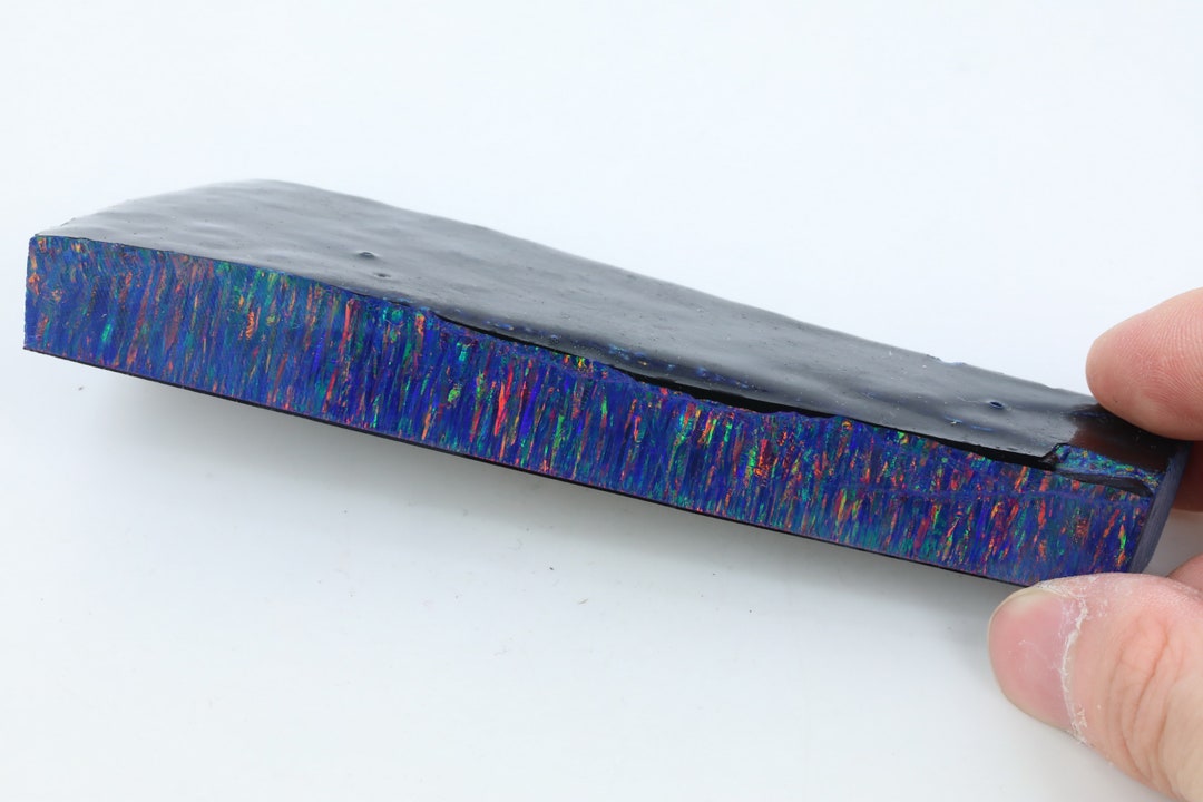 Bello Opal 100g OP93 Navy Blue Lab Created Grown Synthetic Opal Rough ...