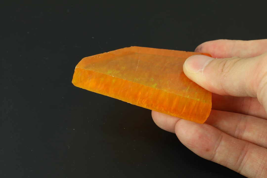 Bello Opal 47g Limited Amber Fire Lab Grown Created Synthetic Opal ...