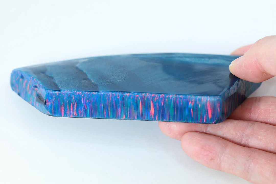 Limited Bello Opal Slab: 167g Navy Lab Grown Synthetic Opal Block - Etsy