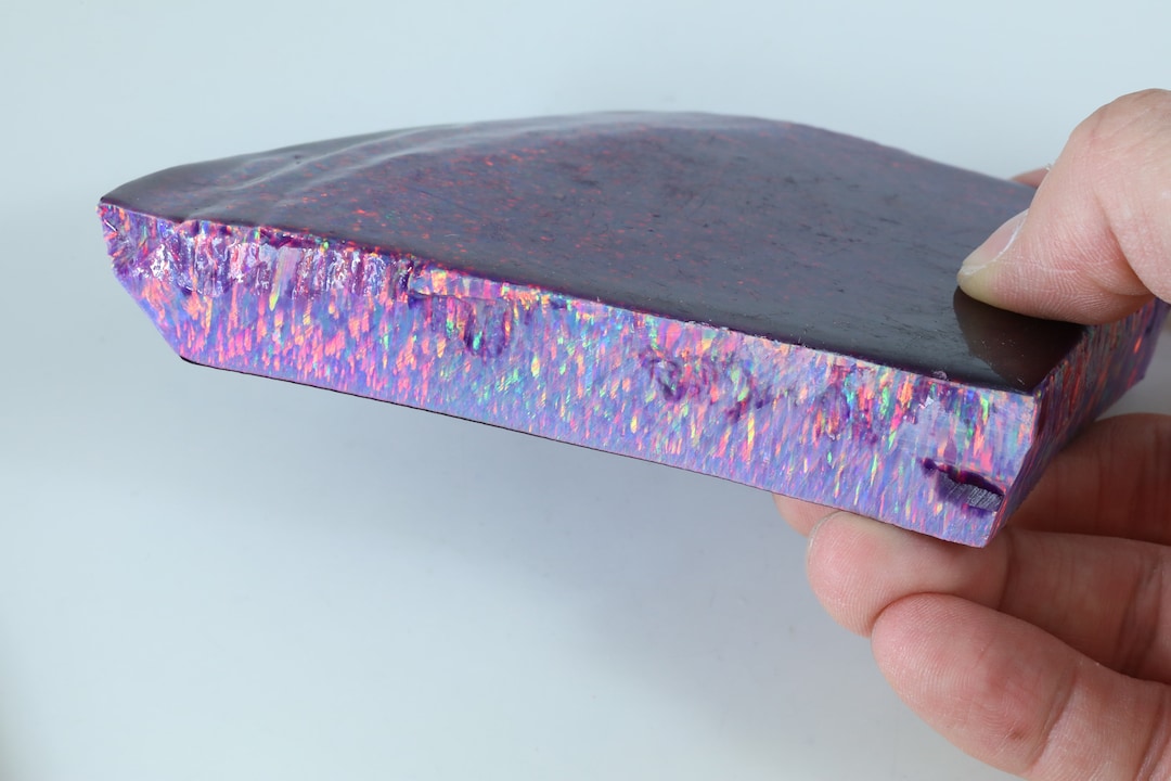 Bello Opal 200g OP38 Purple Lab Grown Created Synthetic Opal Rough ...