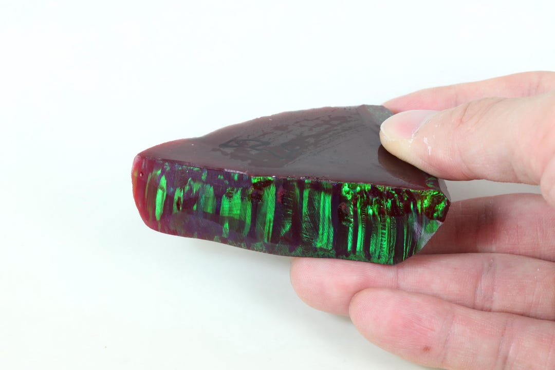 Dark Purple Jelly Opal Slab OP527 75g, Lab Grown Synthetic Opal for DIY ...