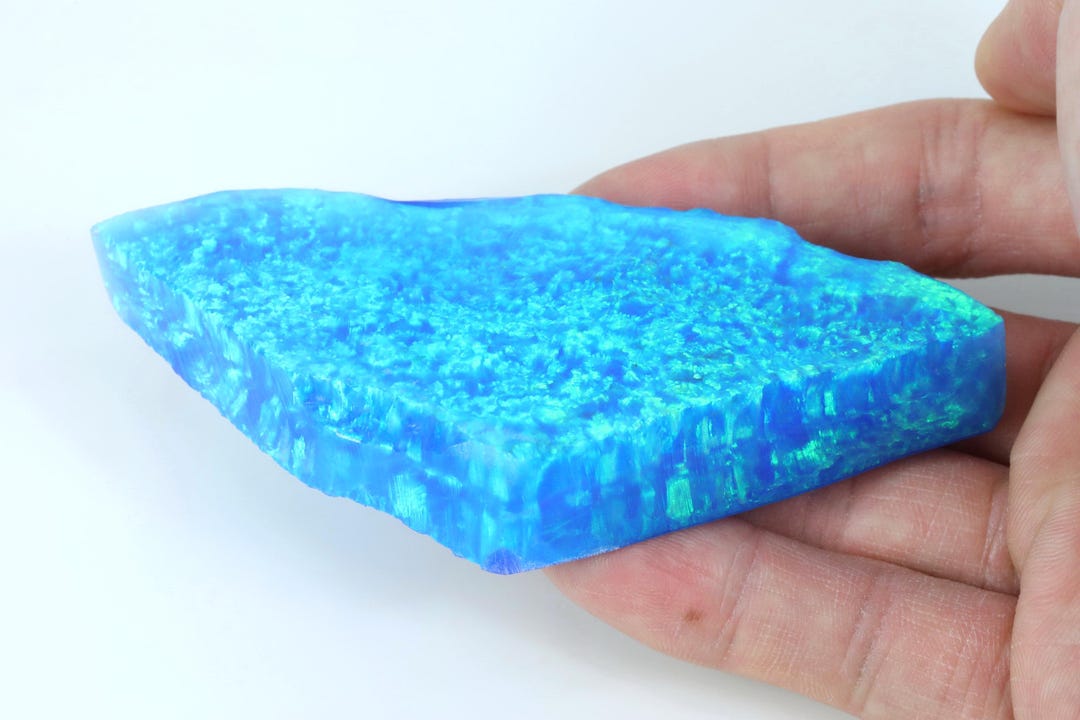 Jelly Opal 55g OP508 Bello Opal Blue Lab Grown Synthetic Opal Rough ...