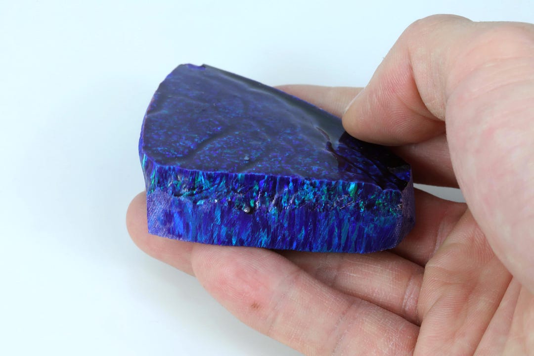 Bello Opal 54g OP52 Sleepy Purple Lab Grown Synthetic Opal Rough Block ...