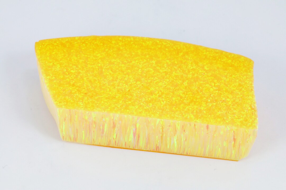 Bello Opal 100g OP04 Yellow Lab Grown Synthetic Opal Rough Block Slab ...