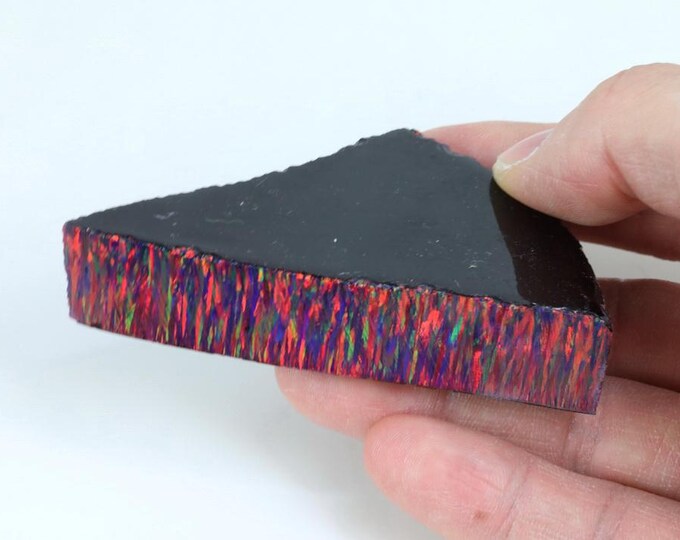 Bello Opal 52g OP76 Purple Lab Created Grown Synthetic Opal Rough Block ...