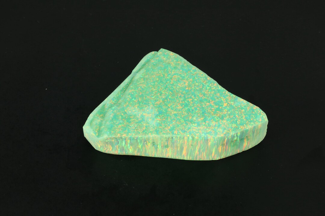 Bello Opal 72g OP82 Green Lab Created Grown Synthetic Opal Rough Block ...