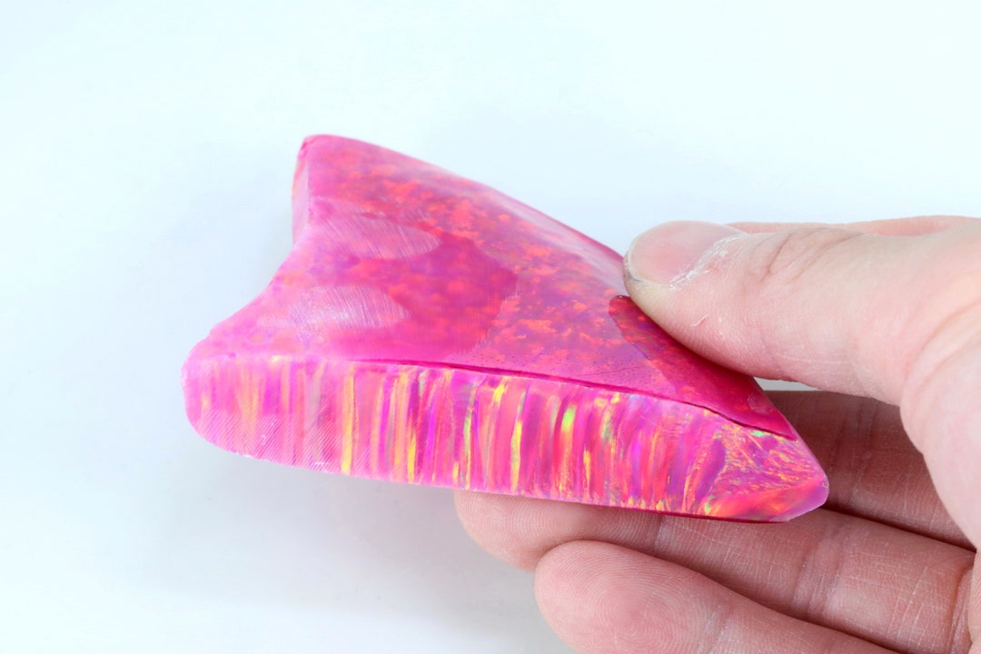 OP517 Pink Jelly Opal Slab: 84g Lab Grown Rough Stone for Jewelry ...
