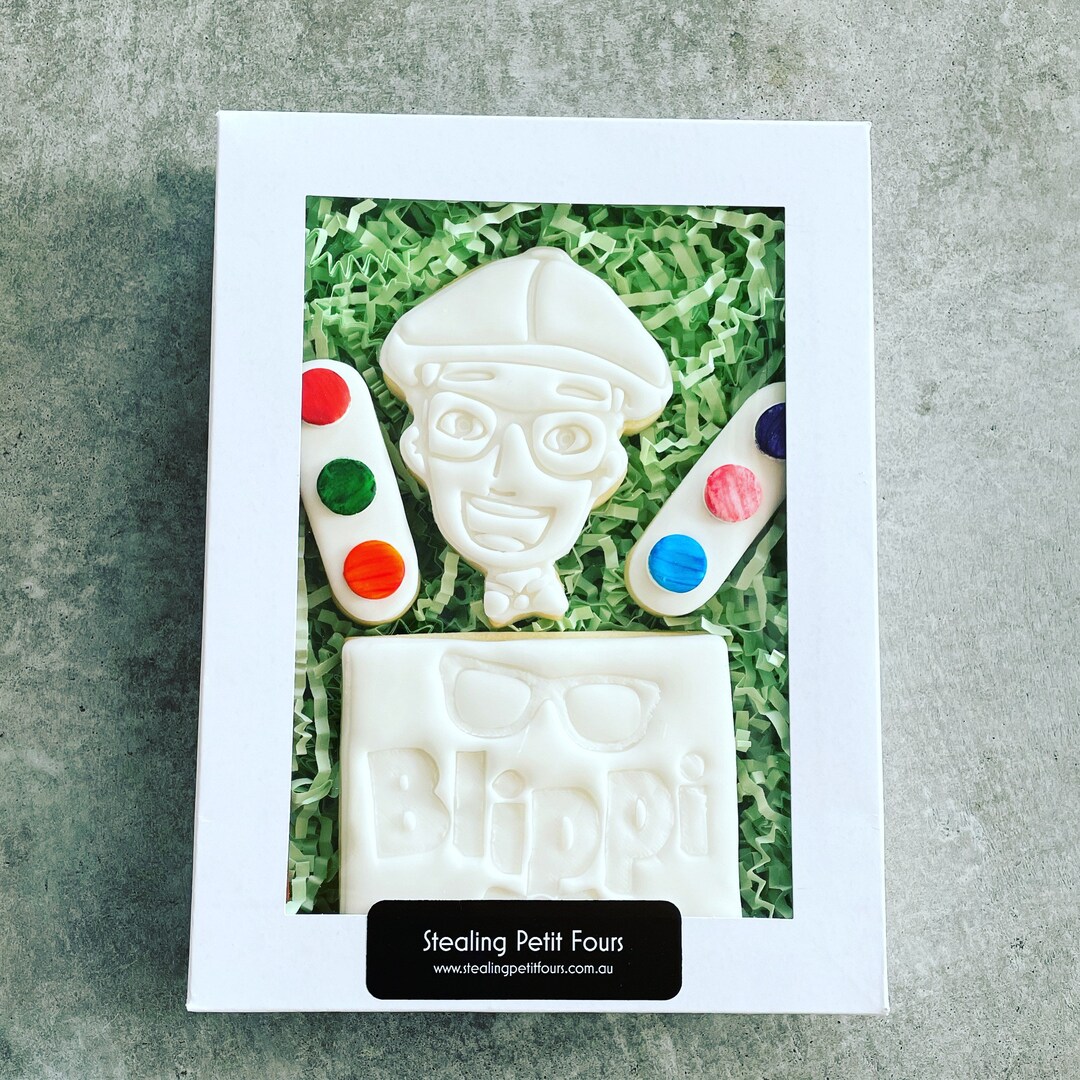 Blippi Paint Your Own Cookie Pack - Etsy Australia