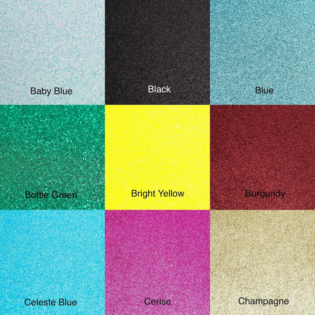 A4 High Quality Glitter Card. 250gsm Low Shed, Acid and Lignin Free ...