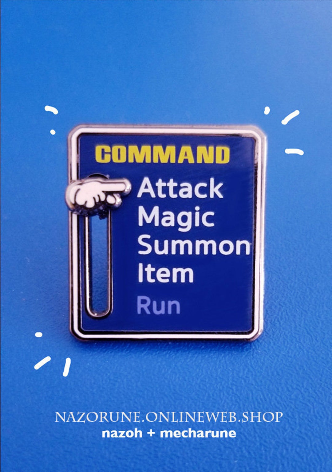 Final Fantasy Command Pin - Etsy