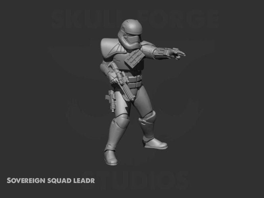 Sovereign Squad Leader Miniature SW Legion Compatible - Etsy