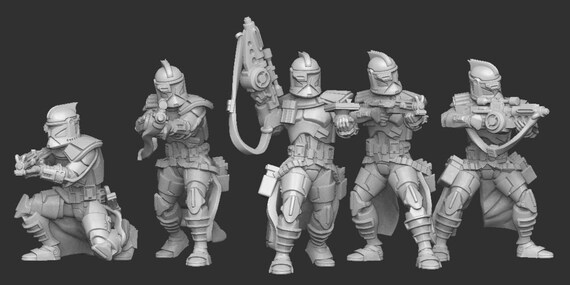 Alpha ARC Trooper Squad 5 Mini Bundle SW Legion Compatible - Etsy