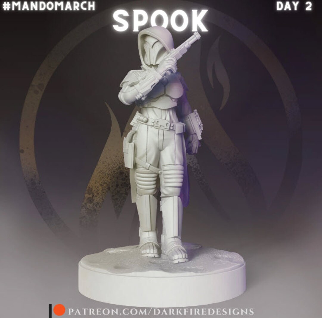 Spook the Female Mando Spy Operative - SW Legion Compatible Miniature ...