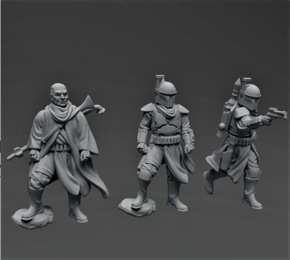 The Mando Nomad Hunter SW Legion Compatible 38-40mm Tall - Etsy