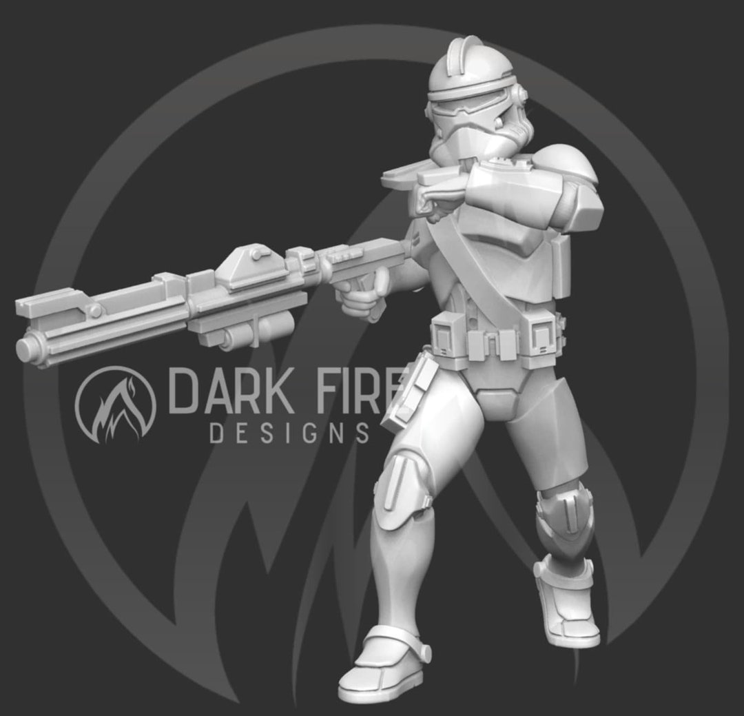 Phase II Captain Fordo Miniature - SW Legion Compatible (38-40mm Tall ...