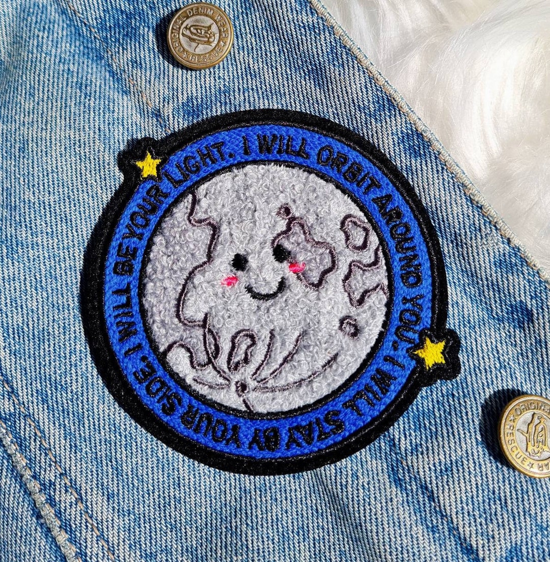 BTS Jin Moon / Chenille Embroidery Patch - Etsy