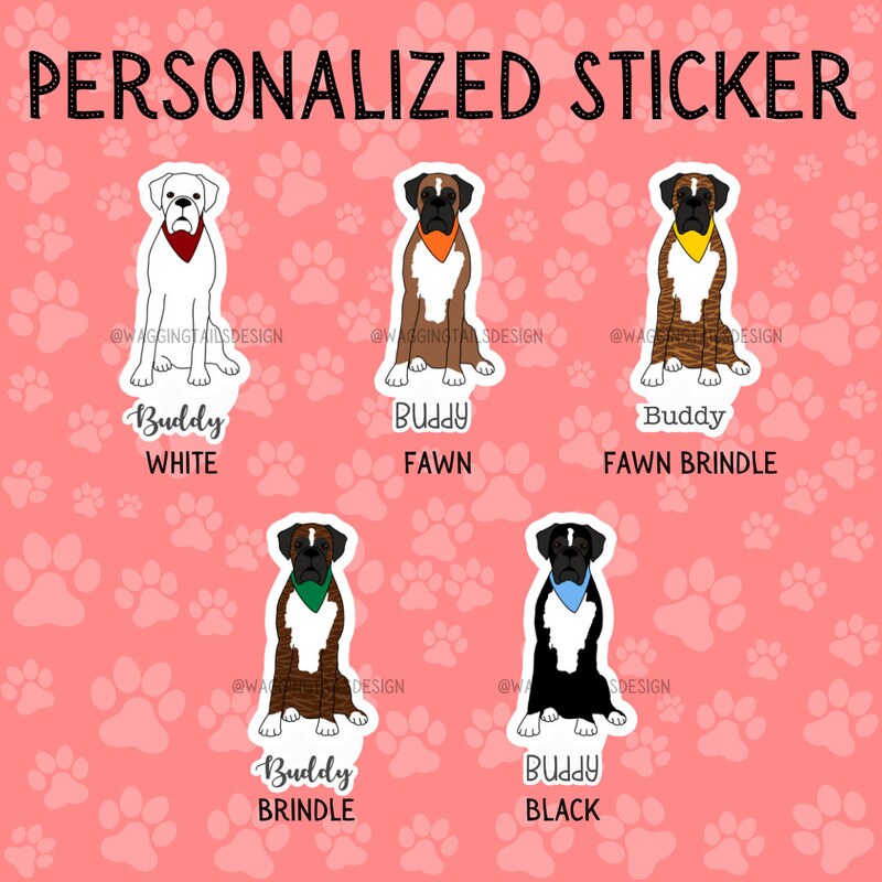 Boxer Sticker - Etsy