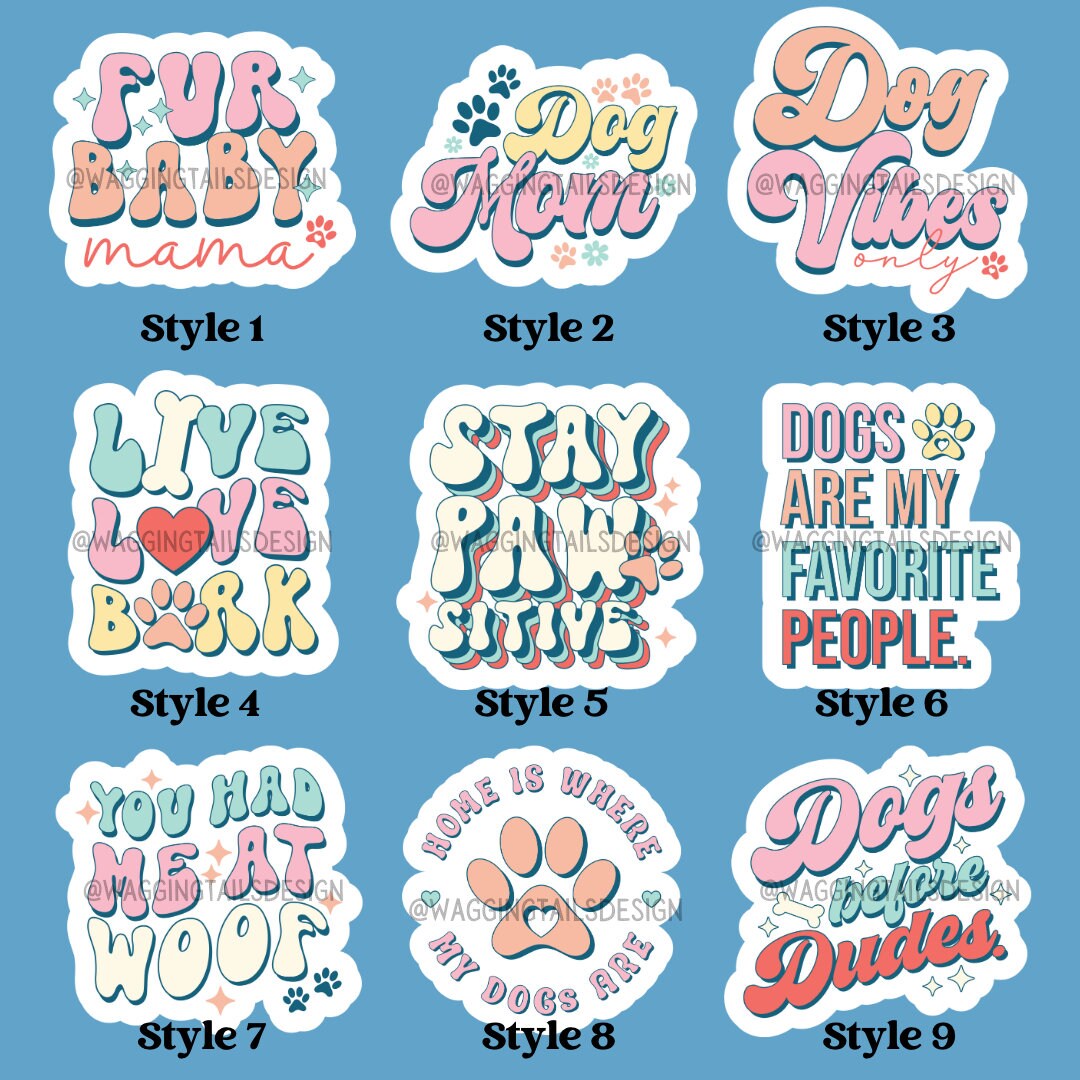 Dog Mom Sticker // Sold Separately // Multiple Sizes Available - Etsy