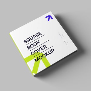 Square Book Cover Mockups - Etsy